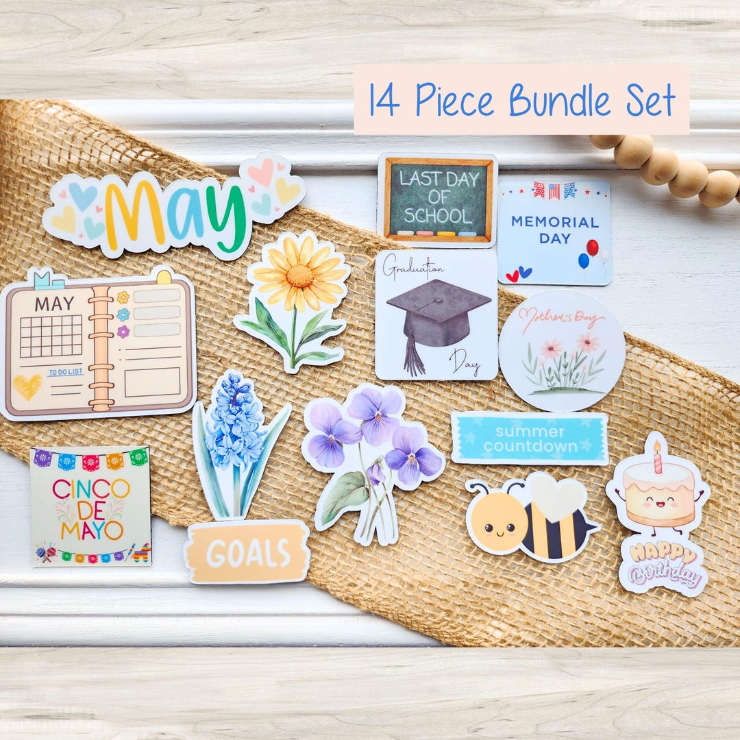 May Calendar Magnets for Dry Erase Board, Family Calendar Planner ...