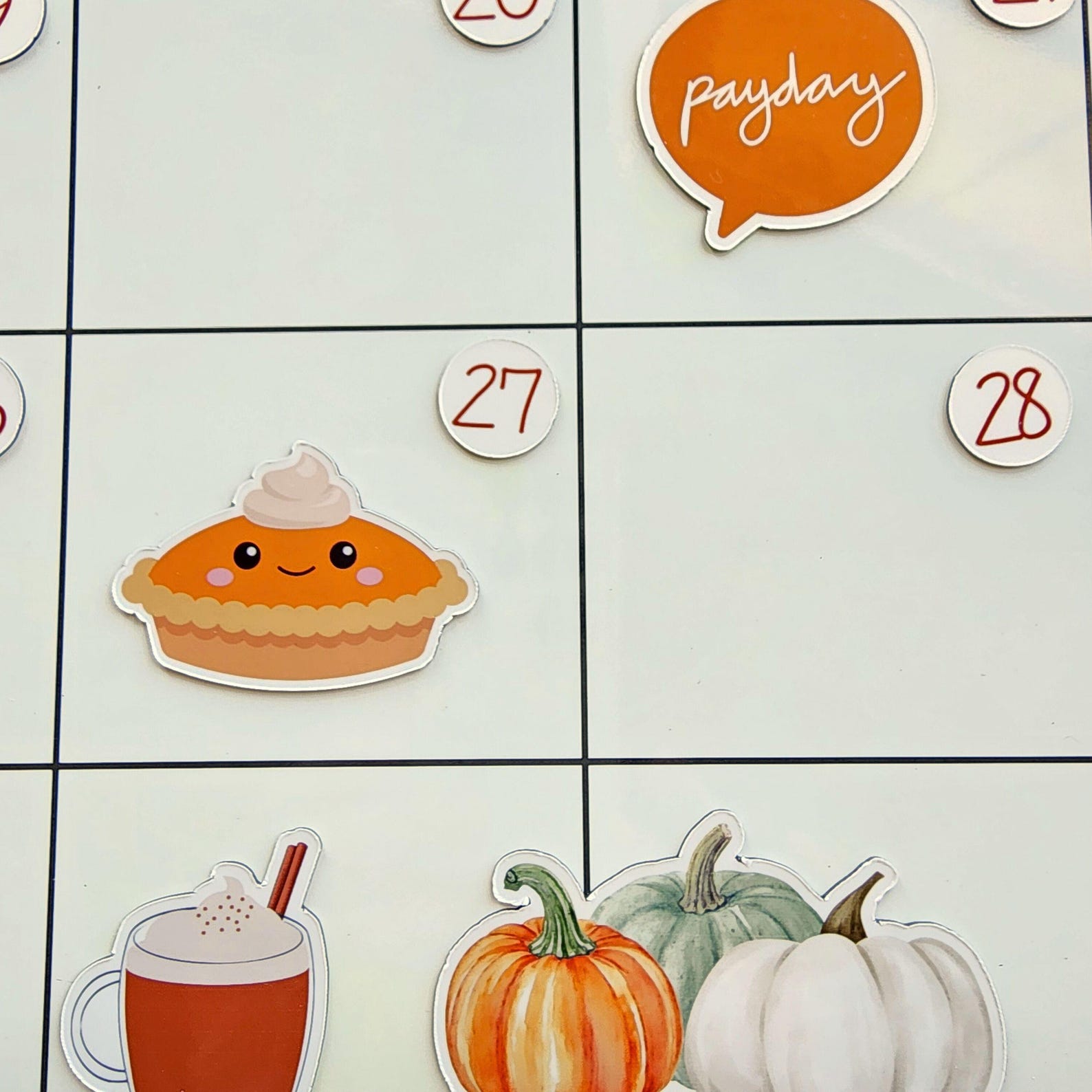 November Calendar Month Magnets | Custom Magnets for Whiteboards ...
