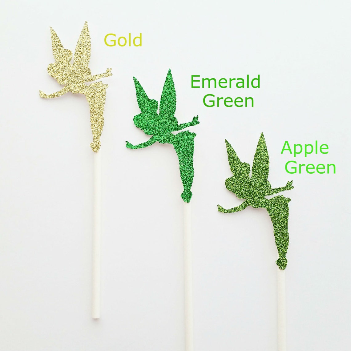 Gold Fairy Cupcake Toppers Double Sided Gold Fairy Party Etsy