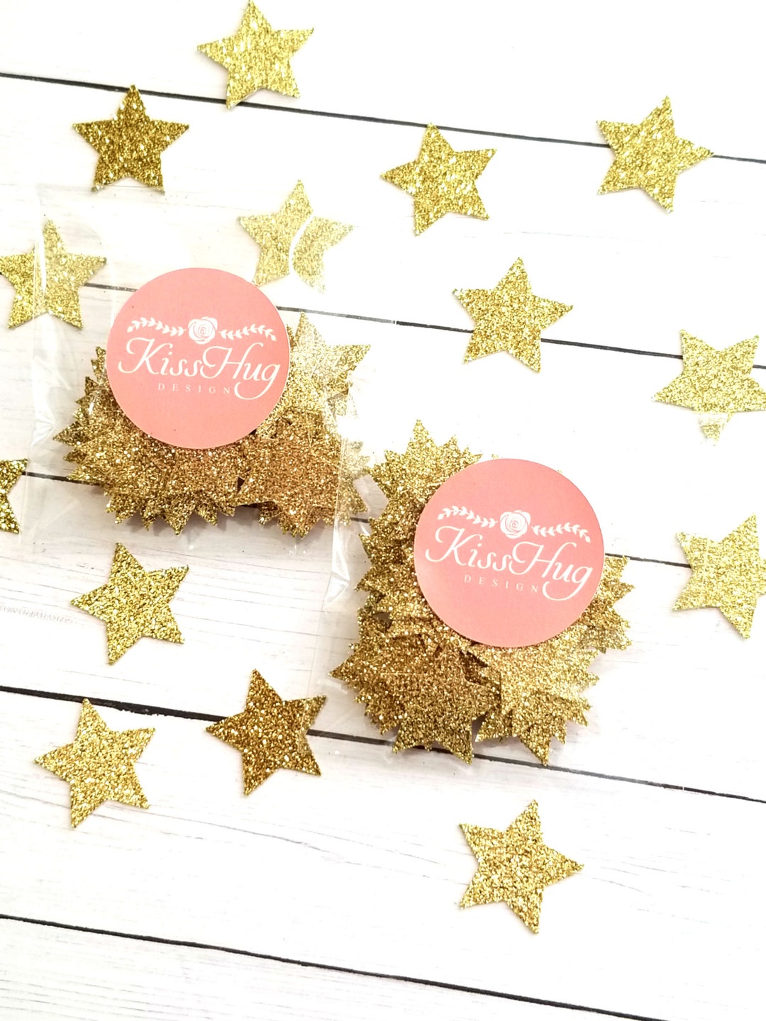 Gold Glitter Star Confetti, Table Confetti, Birthday Confetti, Party ...