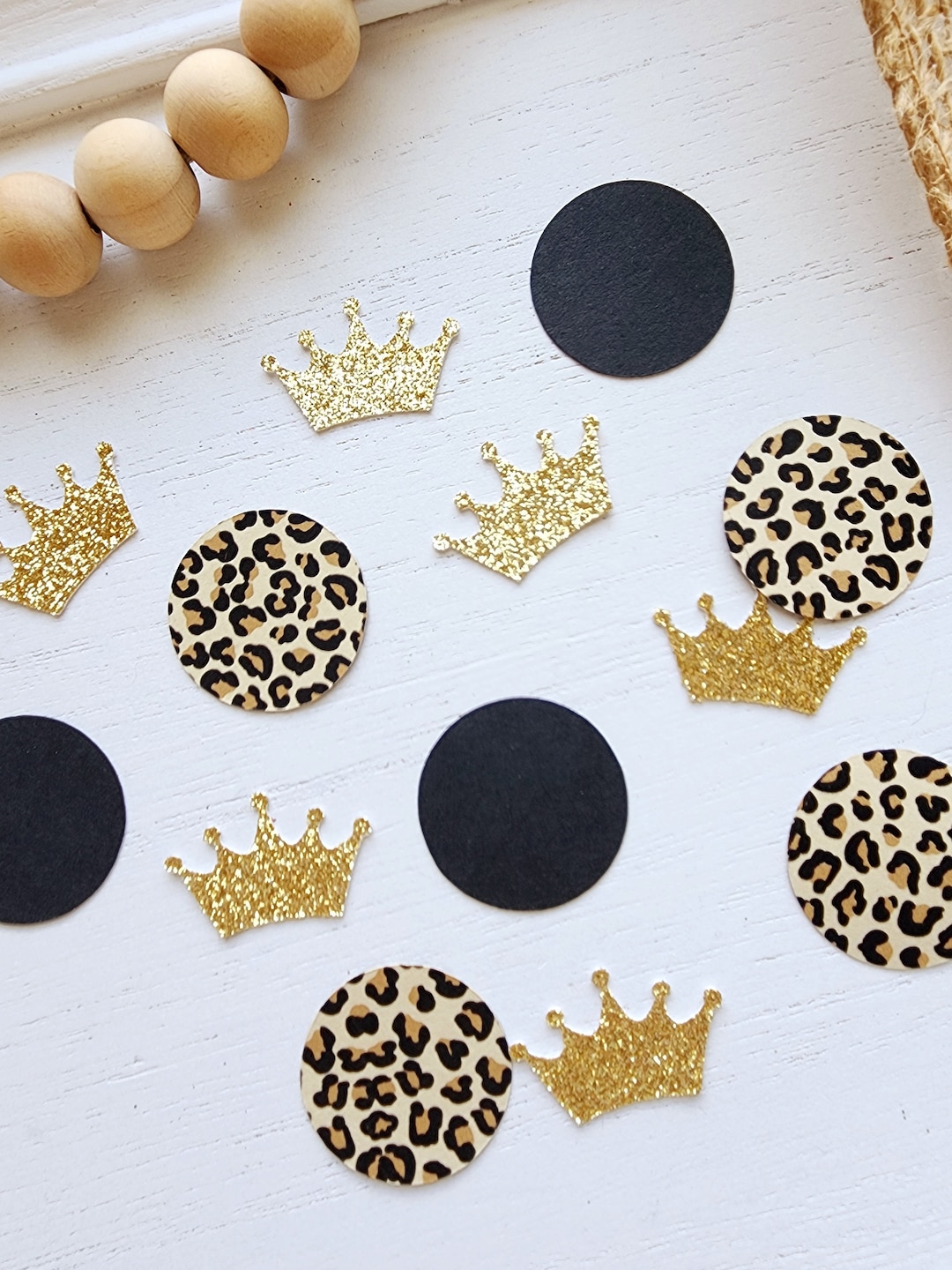 Wild One Party Decorations, Animal Print & Crown Confetti, Leopard ...