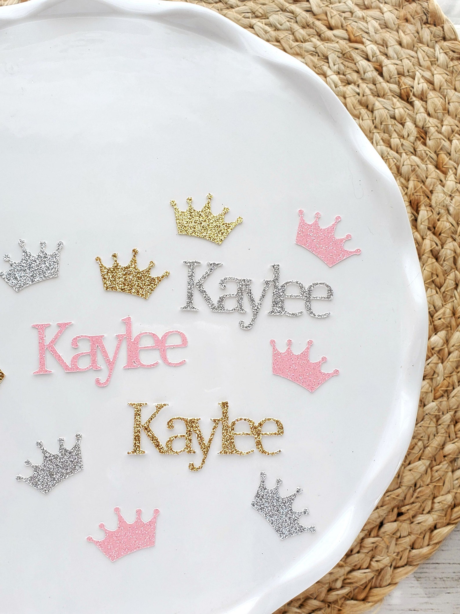 Personalized Princess Crown Party Confetti Birthday Party - Etsy