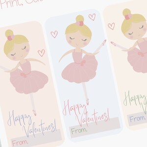 Blonde Hair Ballerina Valentine's Cards | Valentine's Day Gift ...