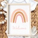 Printable Boho Pink Rainbow Welcome Sign 8 X 10 Rainbow Birthday Party ...