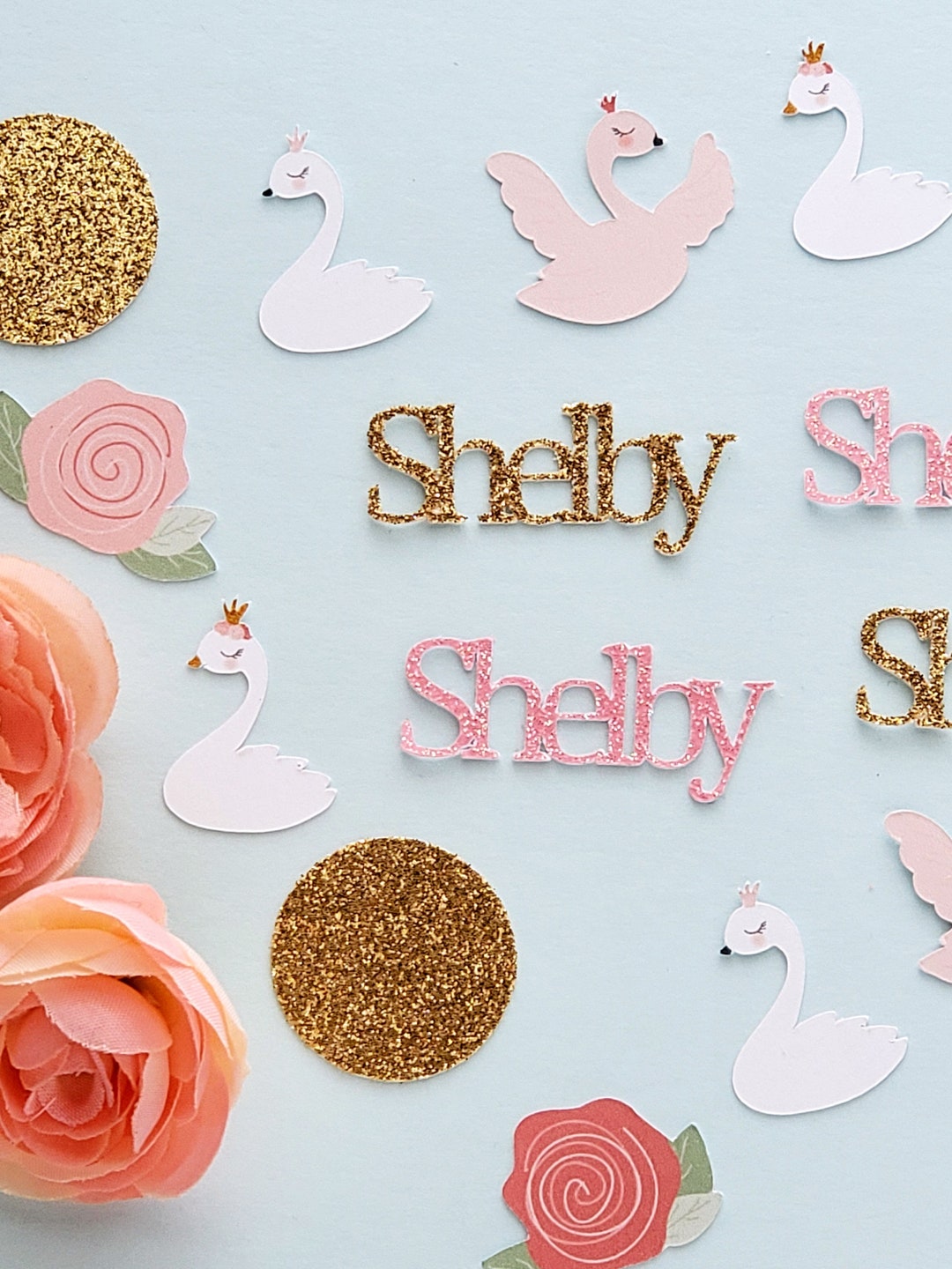 Personalized Swan Princess Confetti | Swan Princess Birthday Party ...