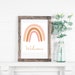 Printable Boho Pink Rainbow Welcome Sign 8 X 10 | Rainbow Party | Baby ...