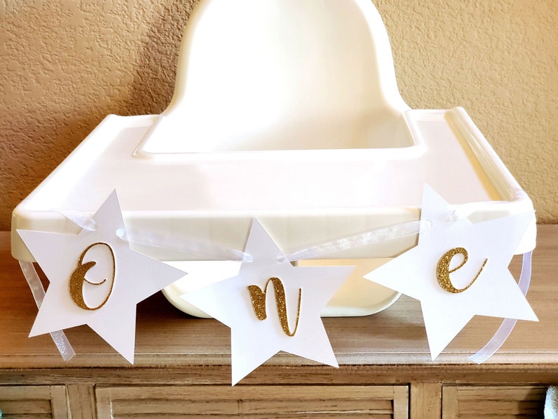 First Birthday Twinkle Little Star High Chair Banner First | Etsy