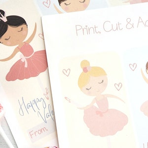 Ballerina Valentine's Cards | Valentine's Day Gift | Ballerina Lollipop ...