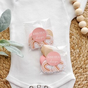 Pink Pastel Rainbow Confetti | Boho Pink Rainbow Party Confetti | Table ...