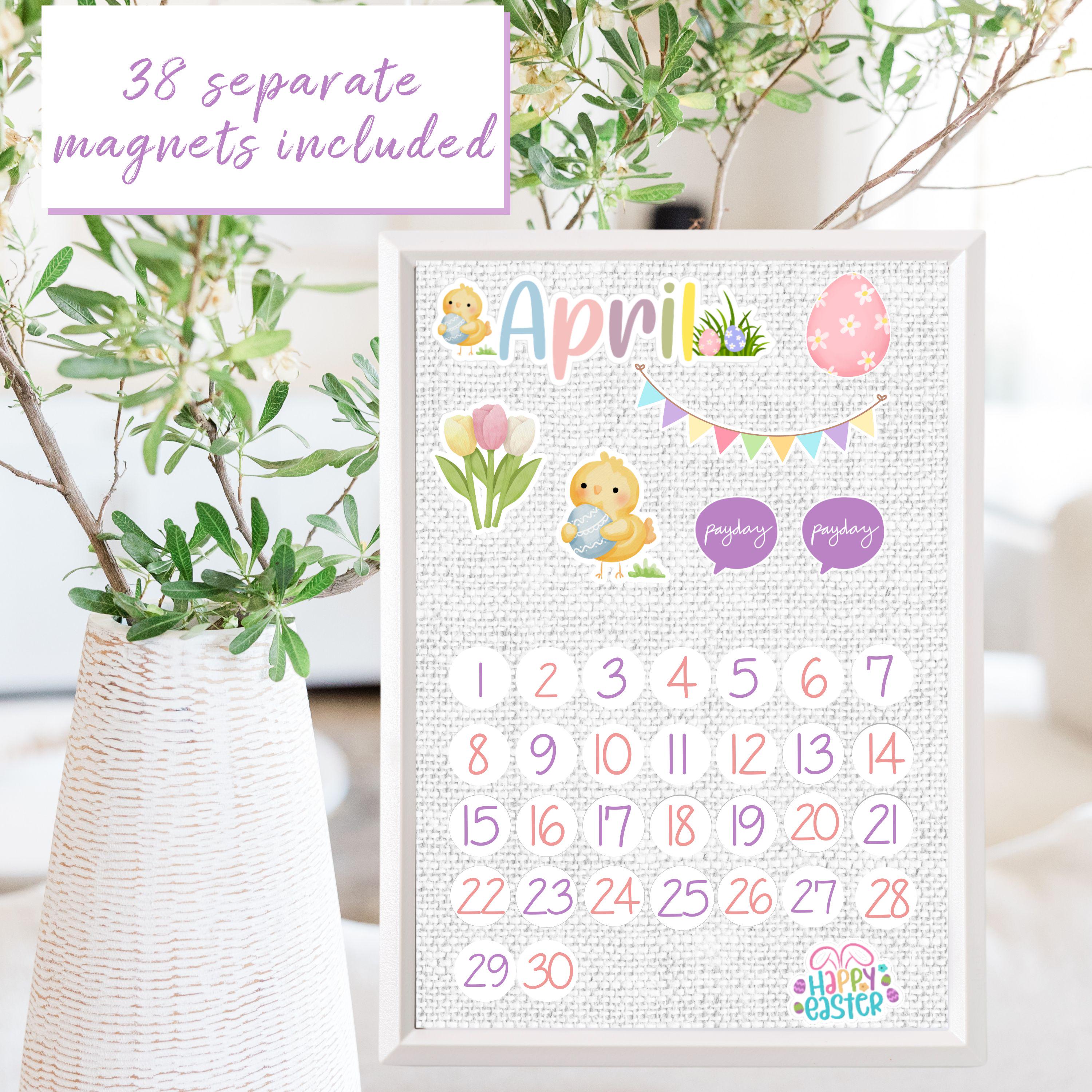 April Calendar Month Magnets | Custom Magnets for Whiteboards ...