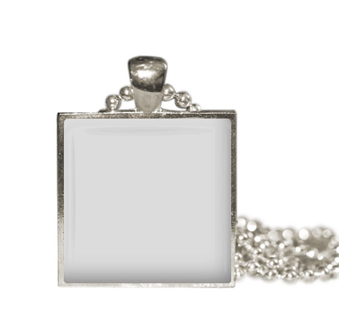 Jewelry Digital Template for Square Silver Setting Pendant With Rolo ...
