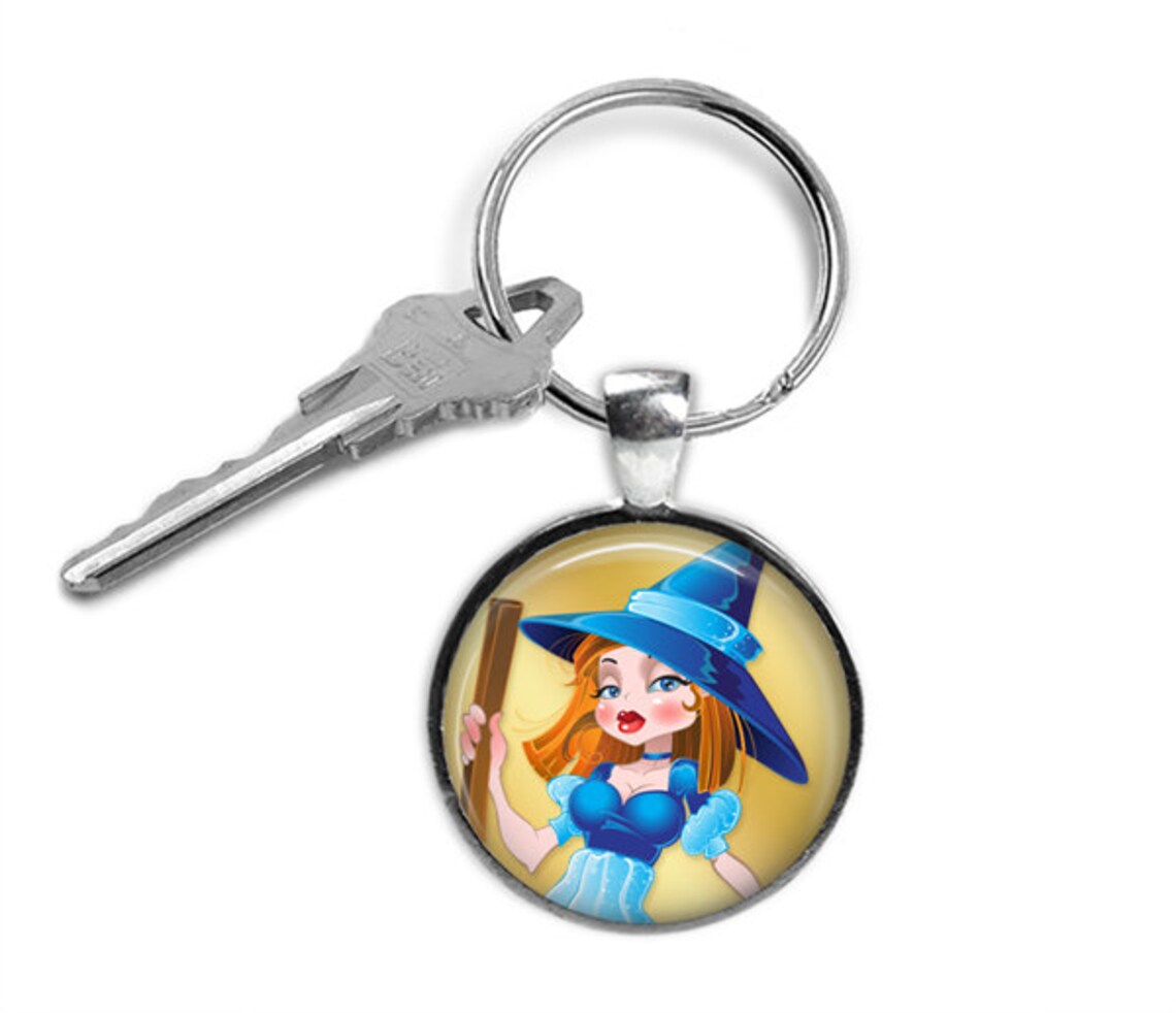 Digital Template for Key-chain With Silver Round Pendant on | Etsy