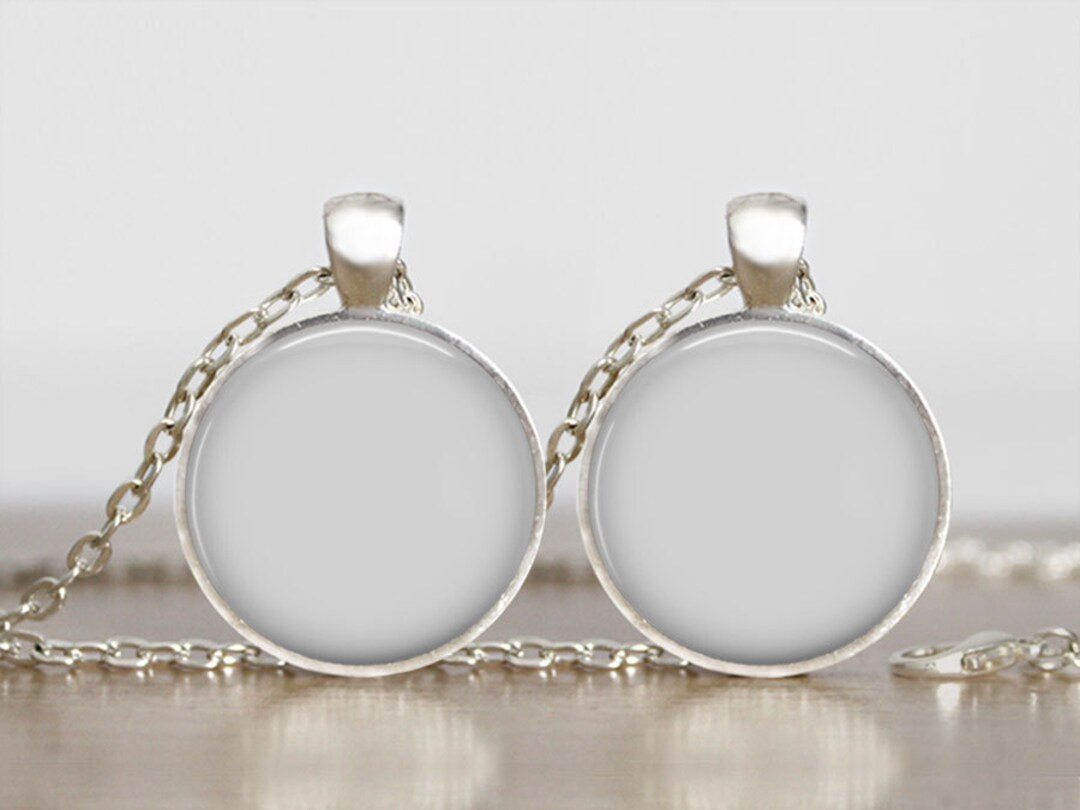 Jewelry Digital Photo Template for Silver Shine Round 2 Pendants 1 Inch ...
