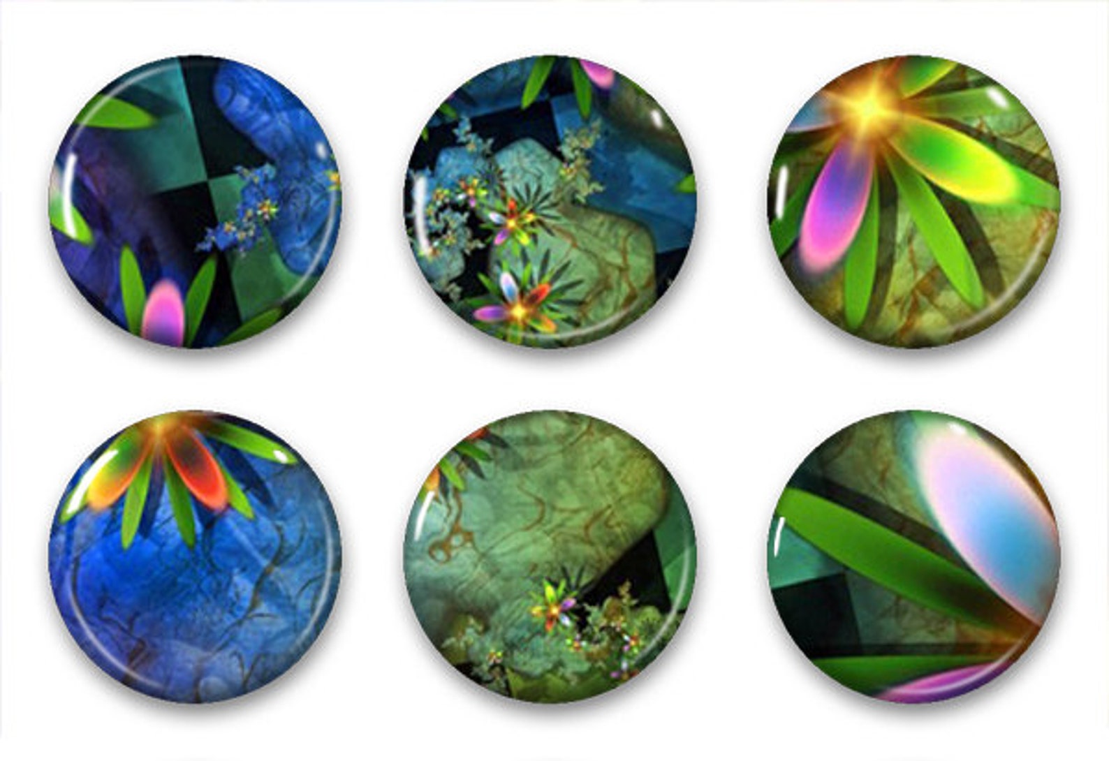 Super Realistic Digital Photo Template for 6 Buttons or - Etsy