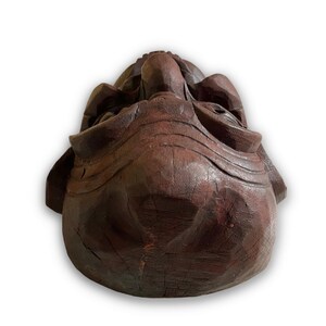Beautiful Vintage Japanese Bugaku Guardian Mask Solid Wooden “bato Men ...