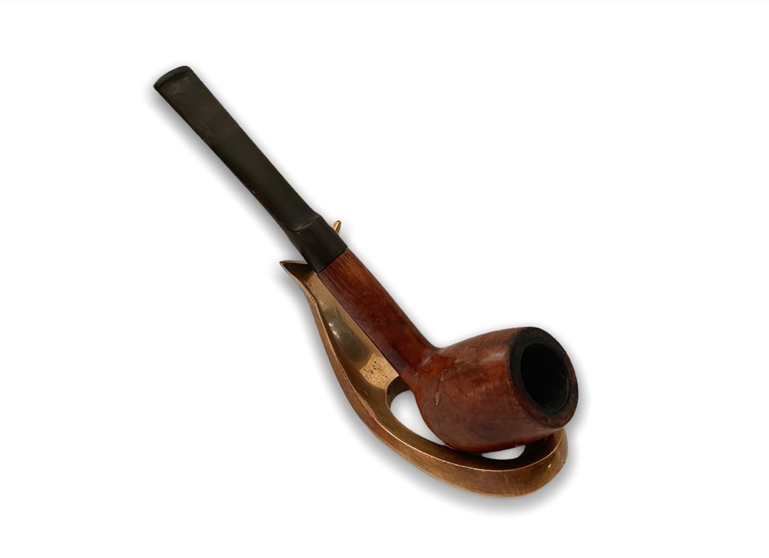 Rare Vintage Brass Whale Tale Holder Pipe Stand Carl Aubock Style2 ...