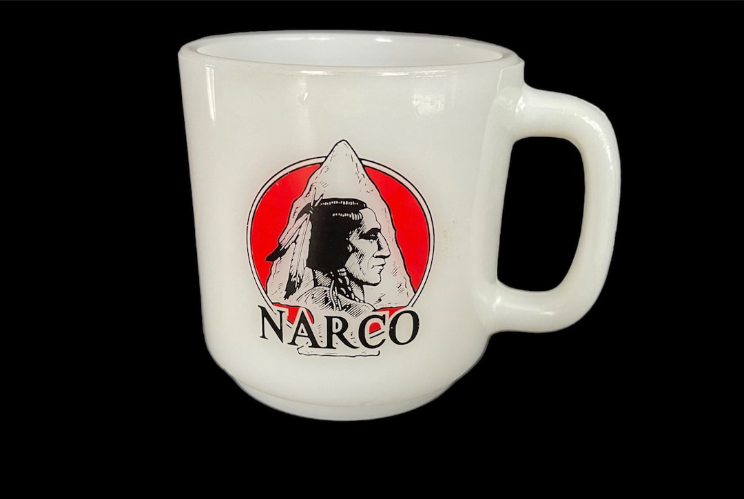 Vintage 1970s Narco Advertisement Glass Bake Milk Glass Coffee Mug - Etsy