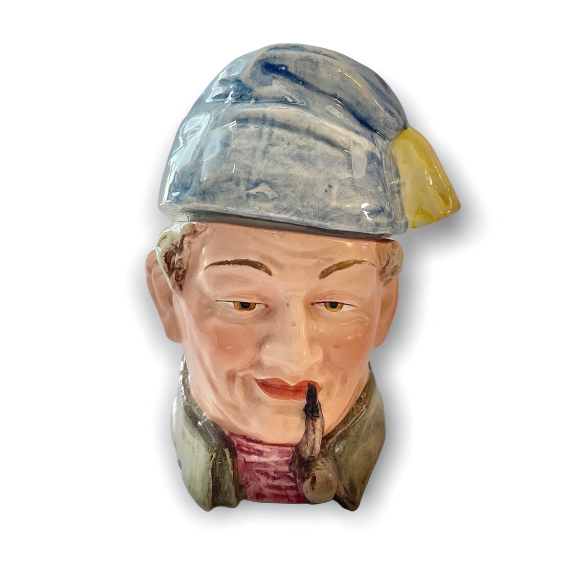 Antique Majolica Toby Figural Tobacco Jar man With Knit - Etsy