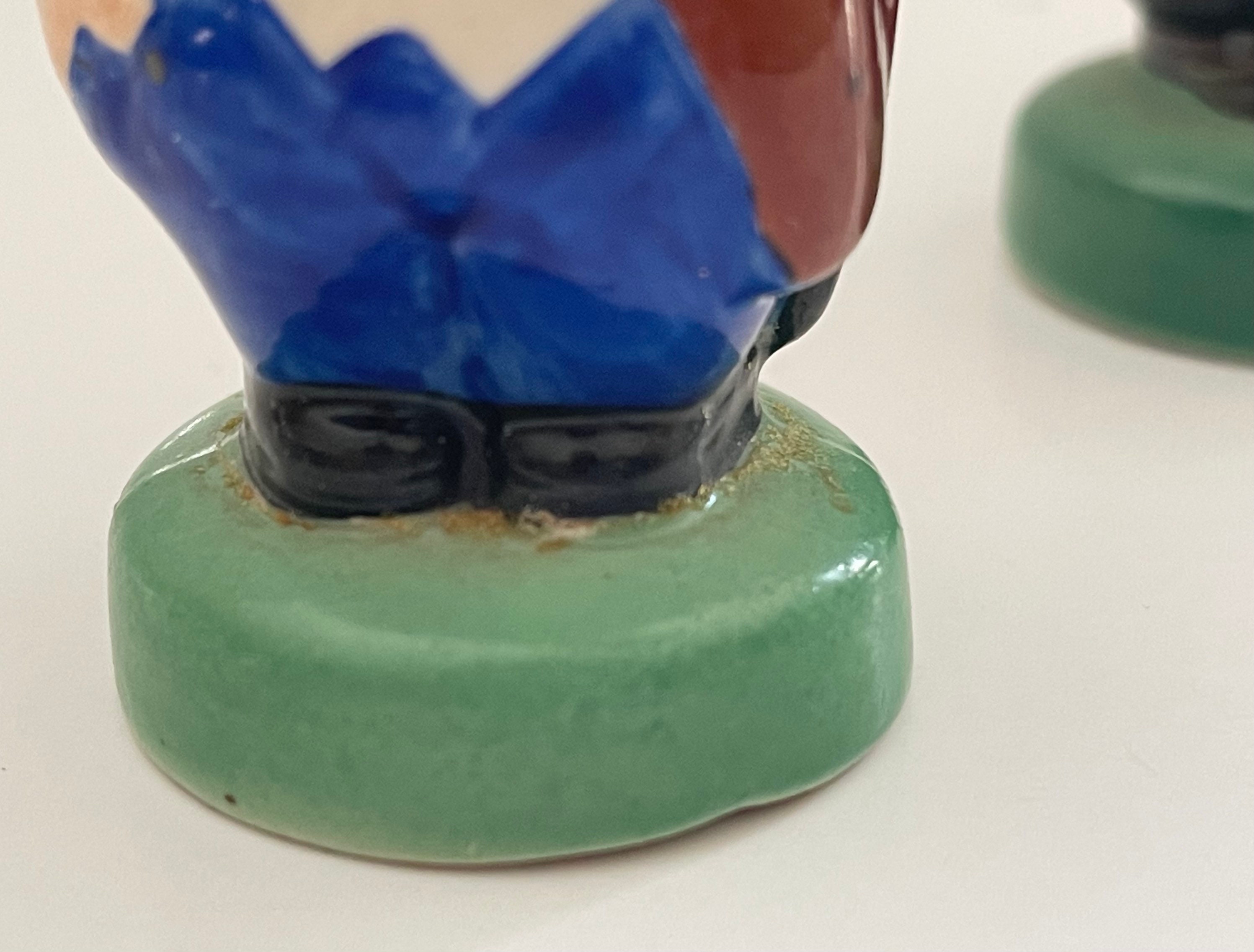 Rare Vintage Goebel Silent Sam Adamson and Side Kick Salt & Pepper ...
