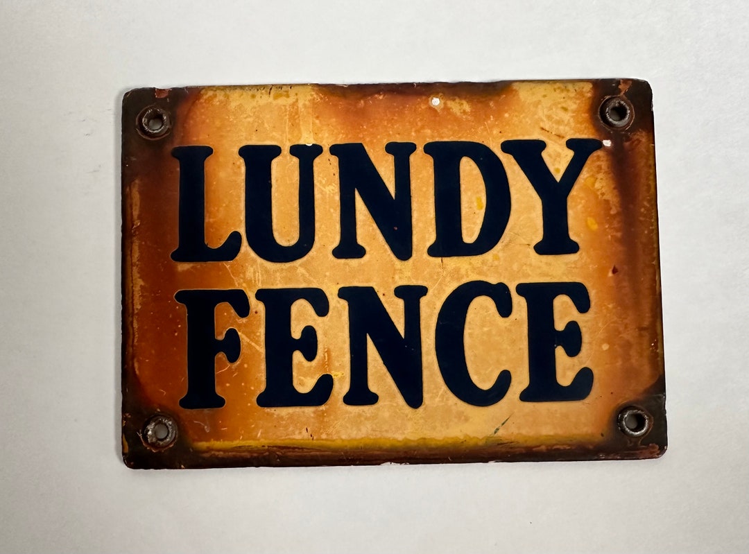 Rare Vintage Porcelain Lundy Sign From Niagara Falls Ontario Circa 1940 ...
