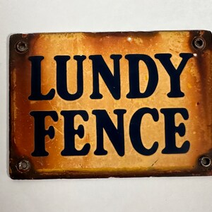 Rare Vintage Porcelain Lundy Sign From Niagara Falls Ontario Circa 1940 ...