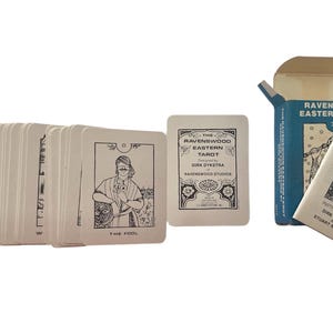 Rare Tarot Deck With Title "ravenswood Eastern Tarot" 78 Black and ...