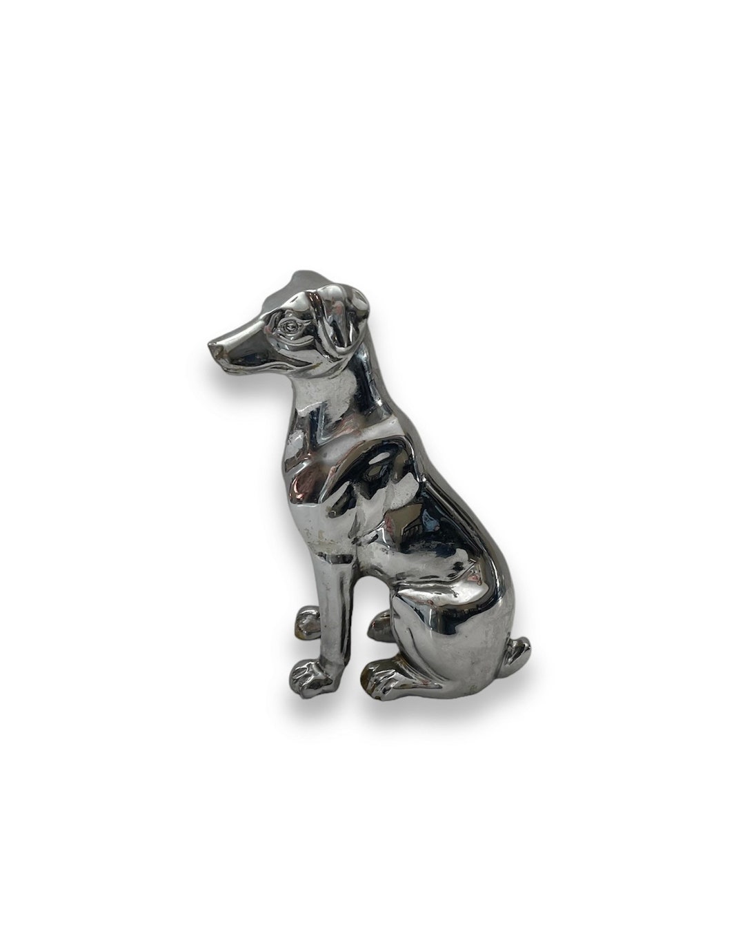 Vintage Cast Metal and Chrome Dog Doberman Statue Figure Circa 1970’s ...