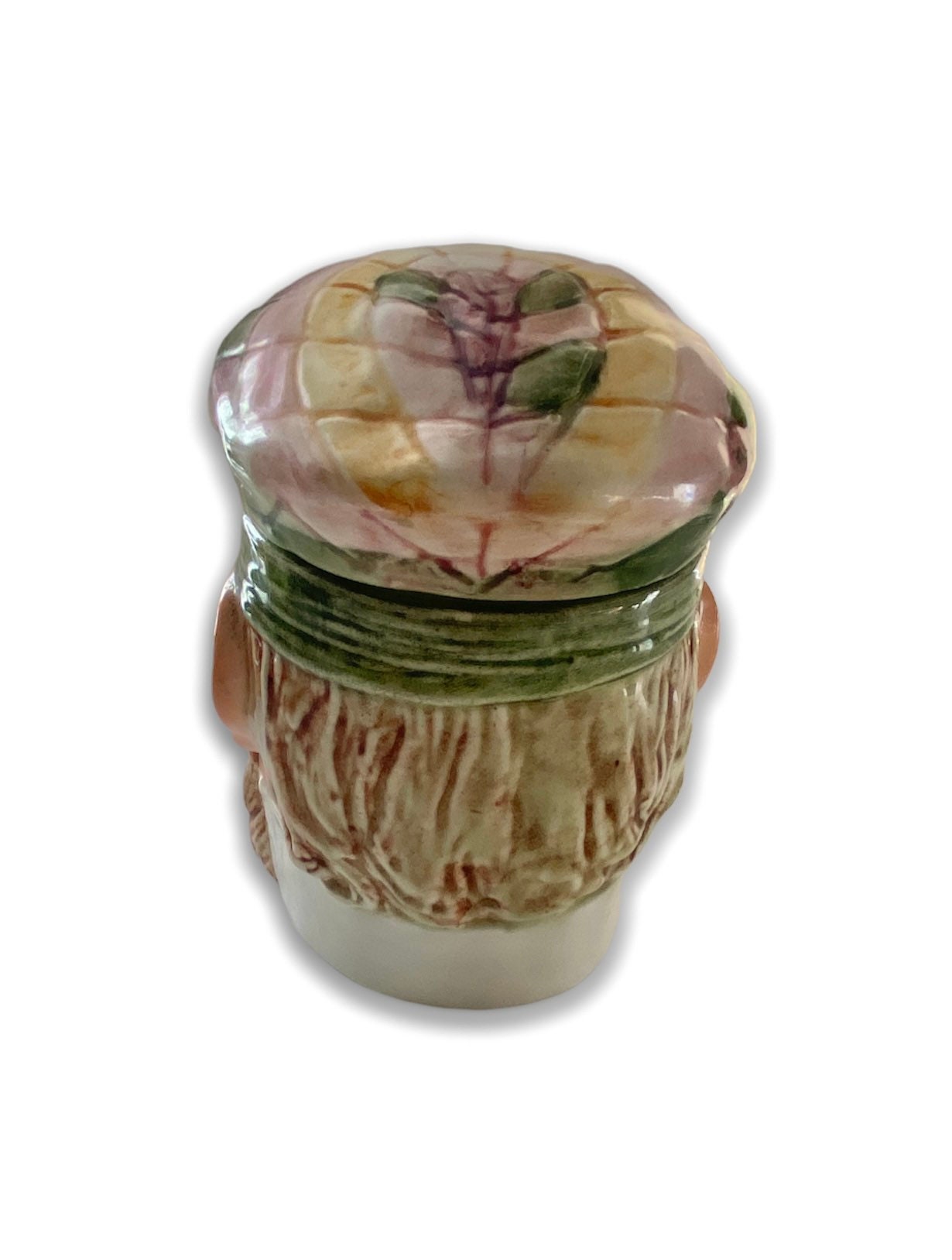 Antique Majolica Figural Tobacco Jar man With Beard and - Etsy