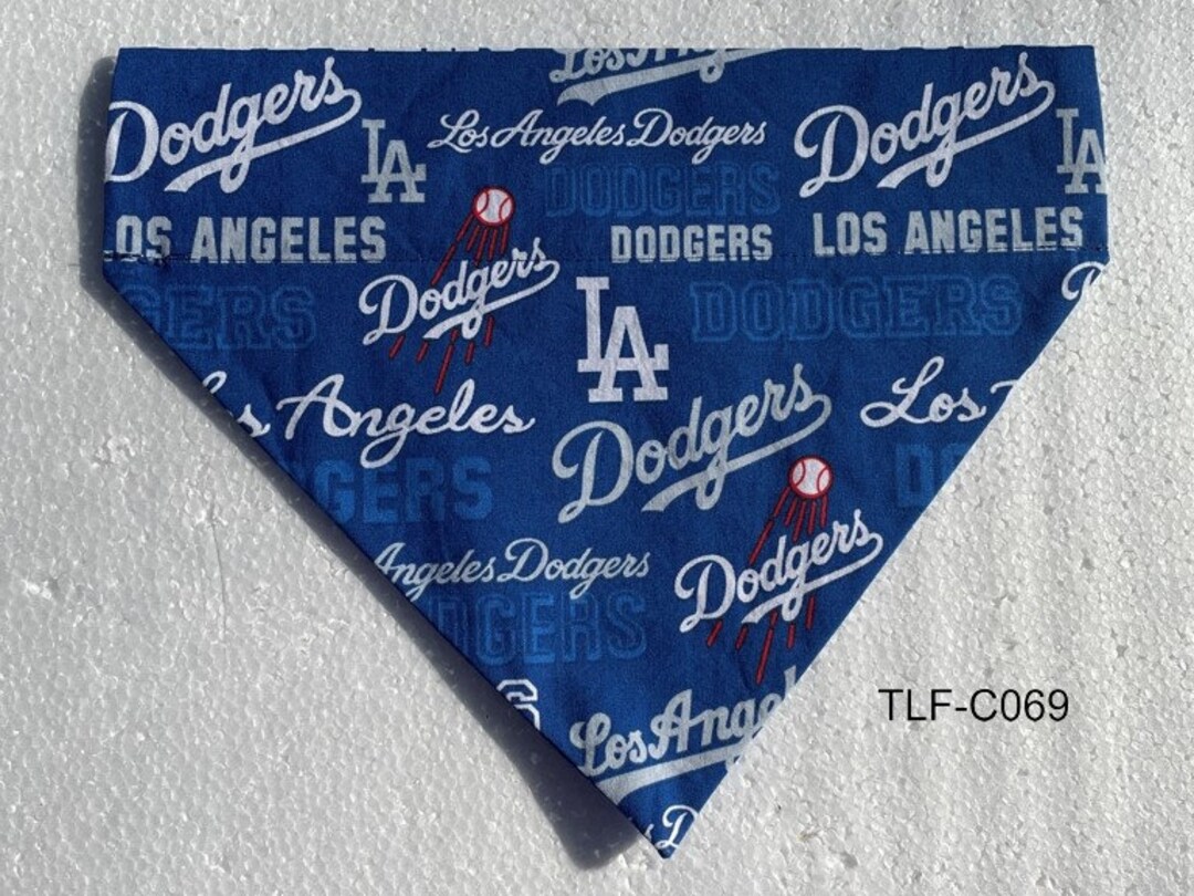 Dog Bandana Los Angeles Dodgers CA (slip Over Collar - No Tie Style ...