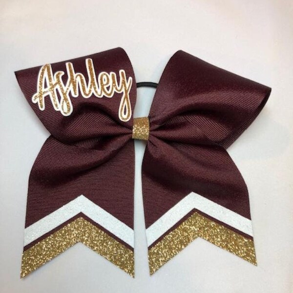 Maroon Cheer Bows - Etsy