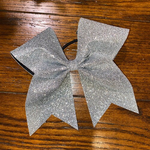Neon Green Glitter Cheer Bow-neon Green Bow With Rhinestones - Etsy