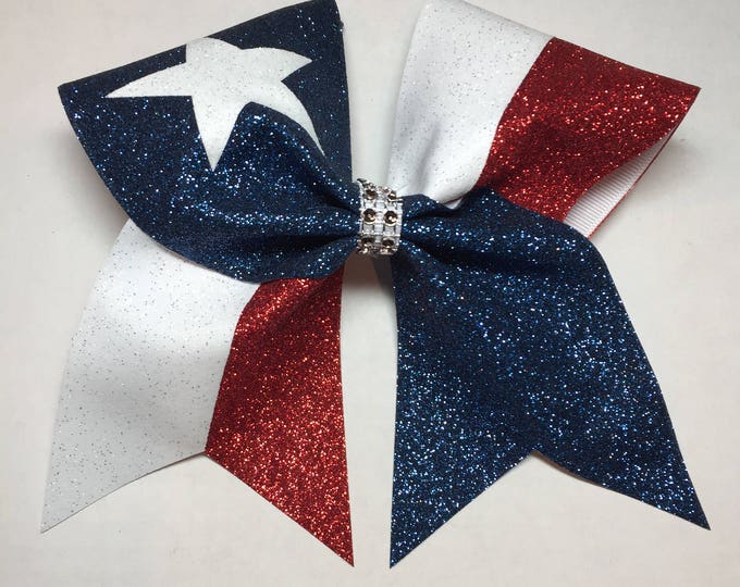 Texas Cheer Bow - Etsy