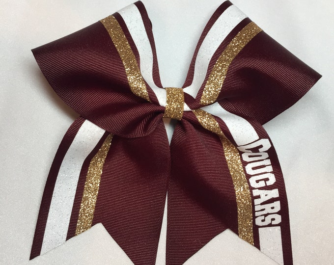 Maroon Cheer Bow. Burgundy Cheer Bow. Custom Cheer Bows Designed in ...