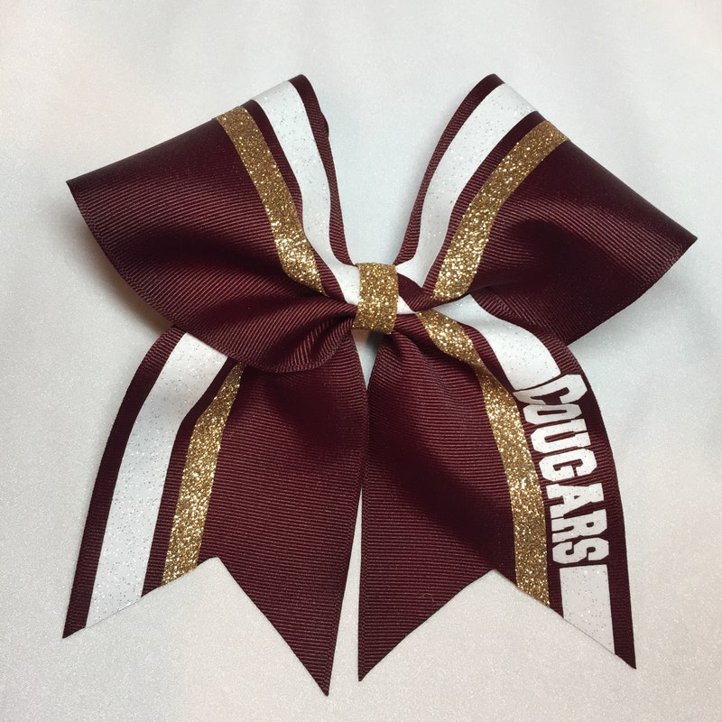 Maroon Cheer Bows - Etsy