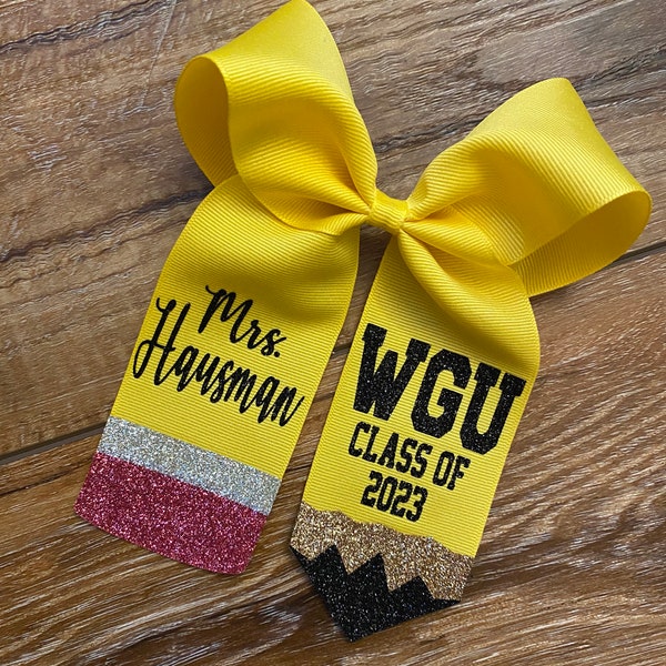 Graduation Cap Bow - Etsy