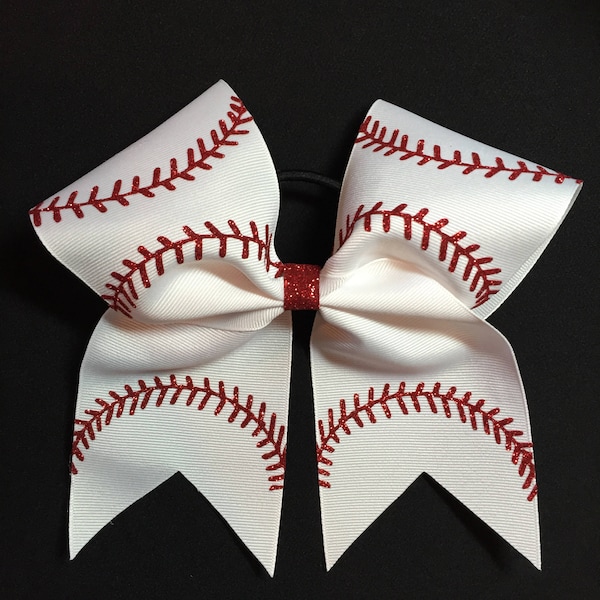 Baseball Bow - Etsy
