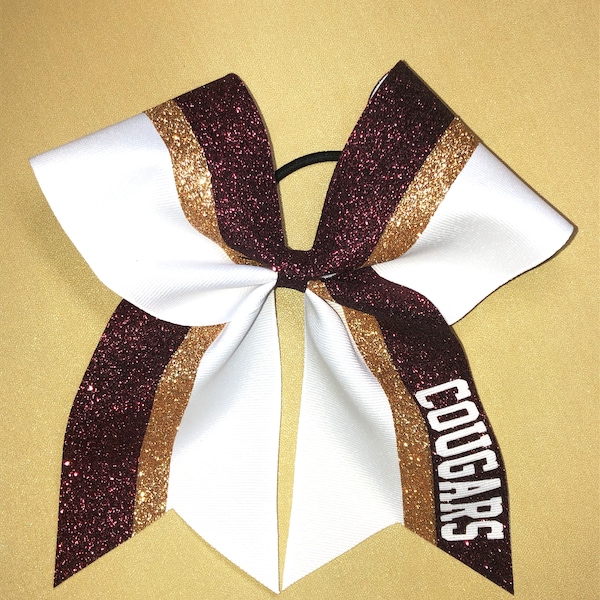 Maroon Cheer Bows - Etsy