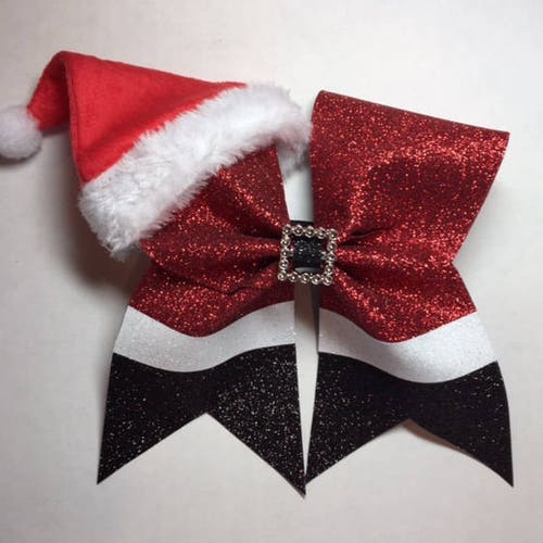 Santa Cheer Bow - Etsy