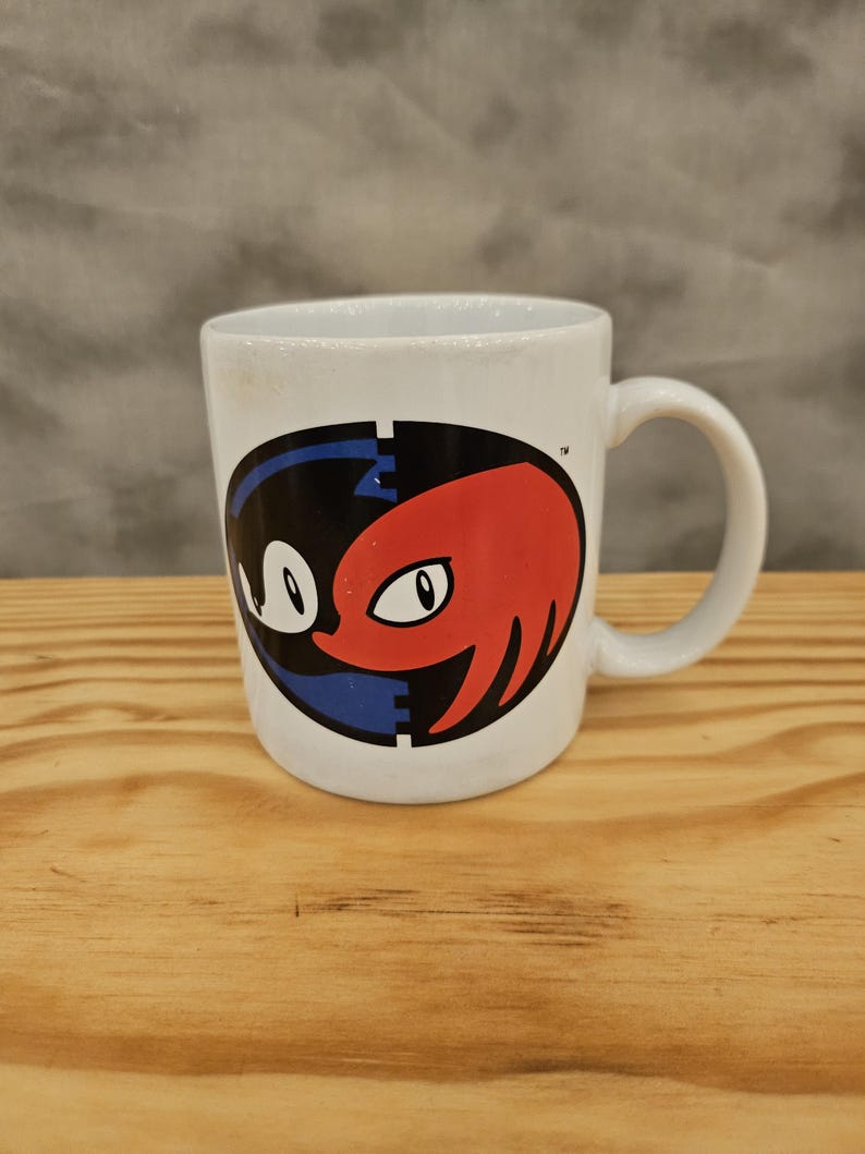 Vintage Sonic and Knuckles Mug - Etsy