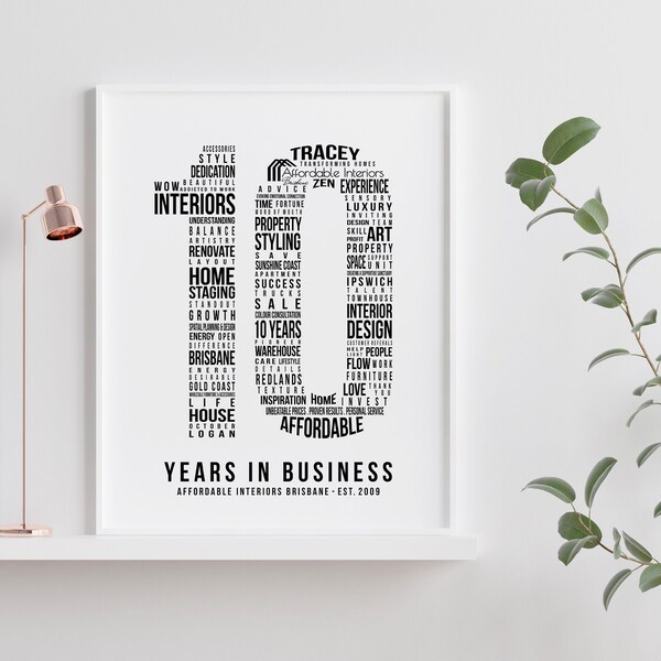 10 jähriges firmenjubiläum - Etsy.de