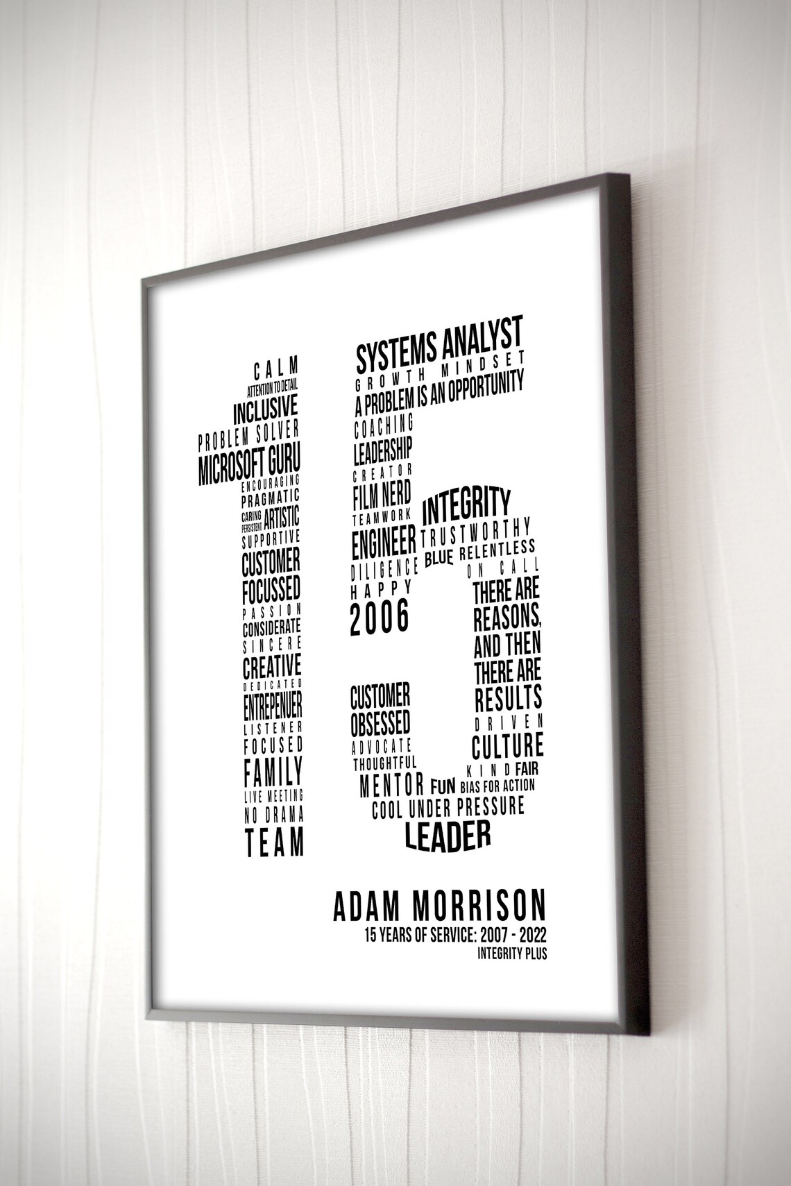 15 Year Work Anniversary Gift 15th Employee Service Award - Etsy