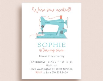 Sewing Party Invitations - Etsy