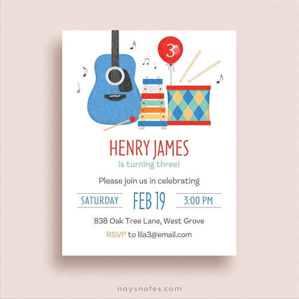 Music Invitations - Etsy