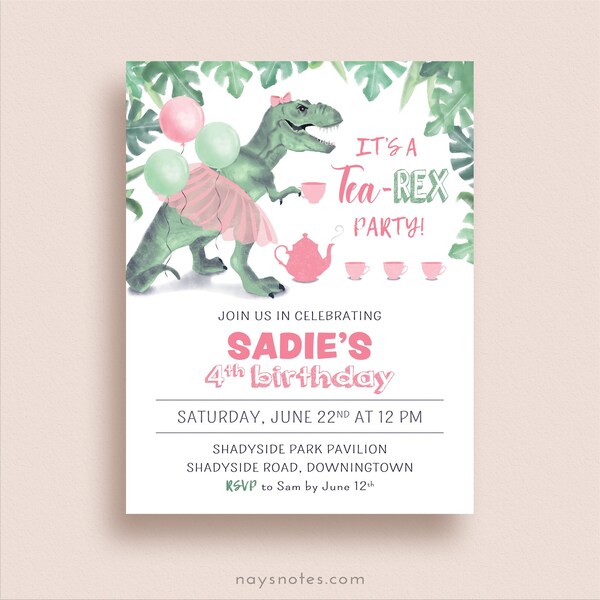 Tea Rex - Etsy