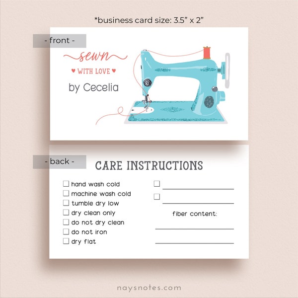 Sewing Card - Etsy