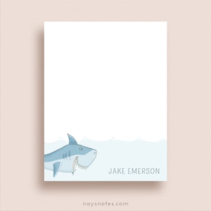Shark Thank You Notes Shark Flat Notes Shark Stationery Shark Note ...