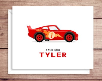 Race car thank you | Etsy