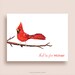 Cardinal Note Cards Folded Bird Note Cards Personalized Cardinal ...