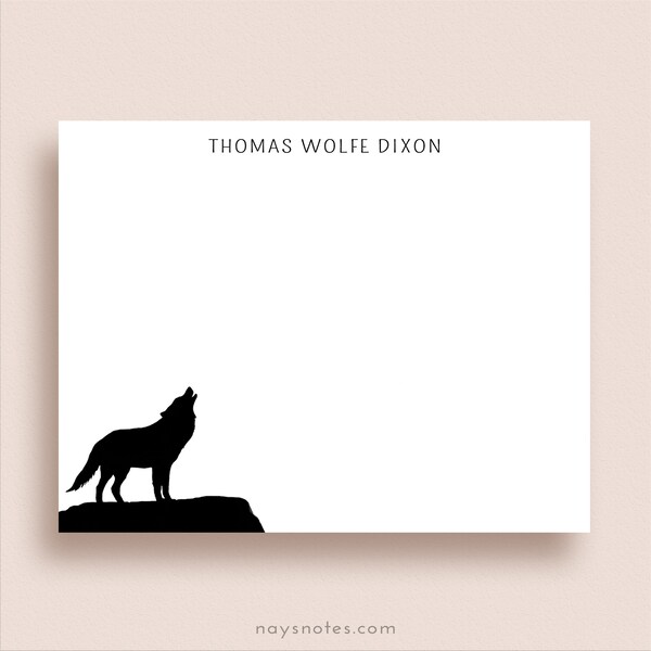 Wolf Thank You Cards - Etsy