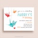 Origami Invitations Origami Birthday Party Sweet and Simple Invites Any ...
